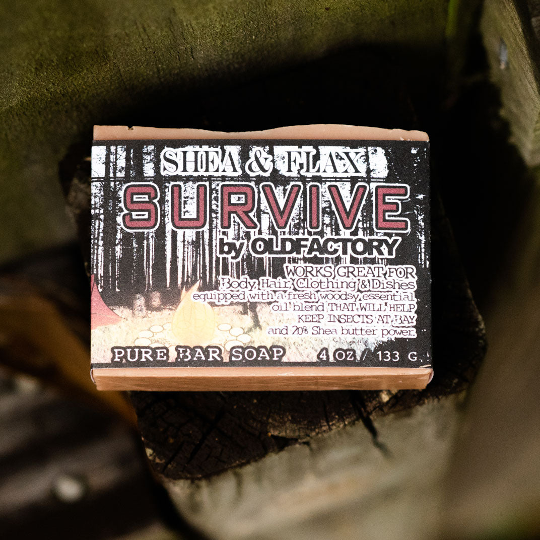 Handcrafted Soap - Shea & Flax - Survive – Outdoor & Camping Soap - 3 ...